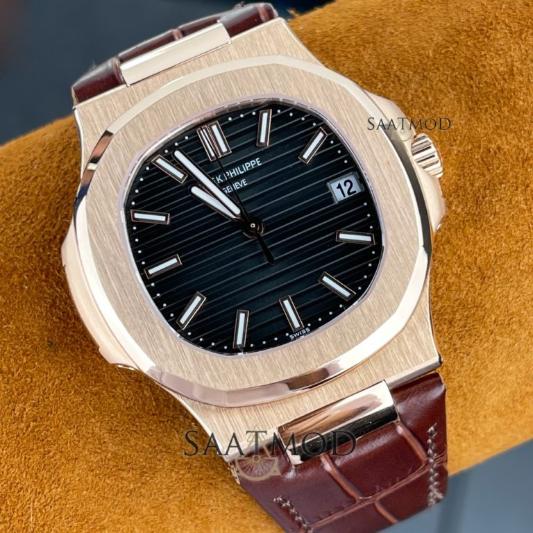 Patek Philippe Nautilus 5711 Deri 40mm Clone Eta - Saatmod